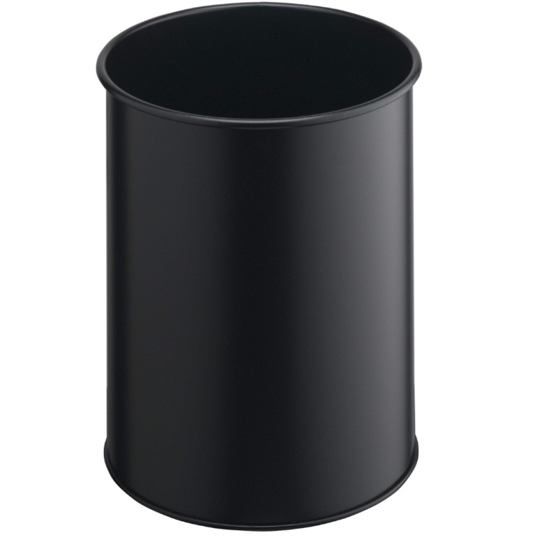 Metal Office Waste Bins | Silver Bin | Black Bin | Grey Bins