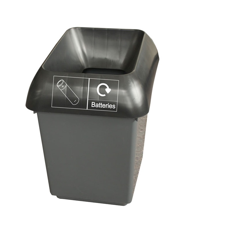 Grey Plastic Bin | Office Recycling Bin | Office Waste Bin