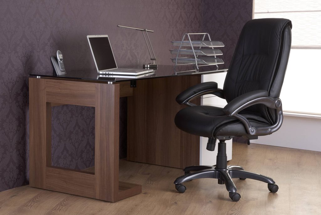 Computer Desk Walnut White | Computer Desks UK