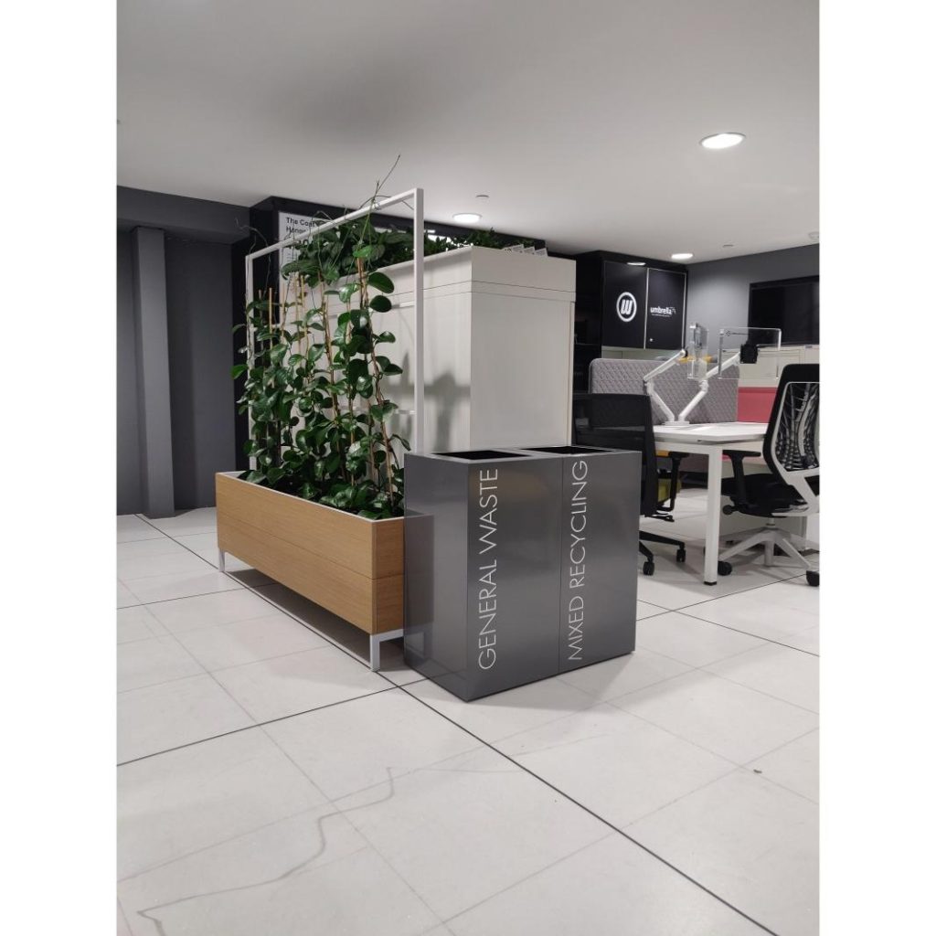 Office Recycling Bin White | Waste Separation | Office Waste Bin