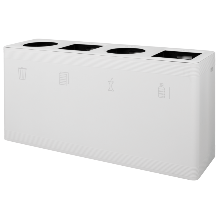3 Section Recycling Bin | Office Recycling Bin | Office Waste Bins