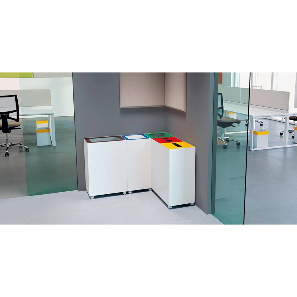 Mobile Office Recycling Bins | Office Bins With Wheels | Waste Bins