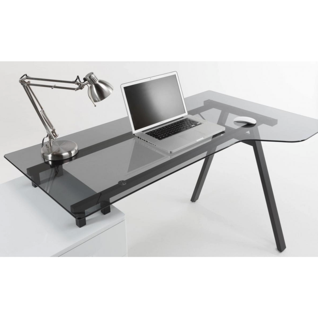 Smoked Glass Desk | Glass Desks | Home Office Furniture