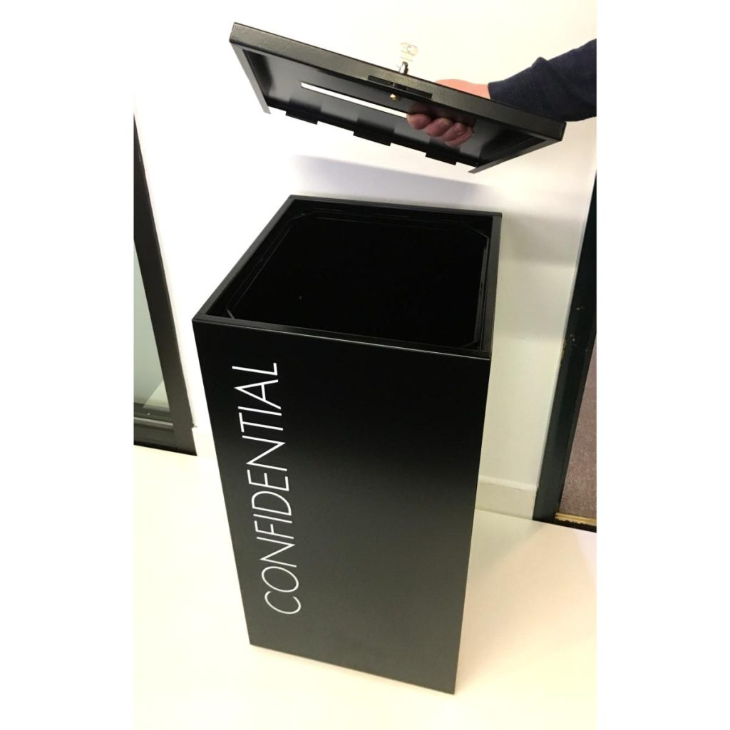 Office Recycling Bin Confidential | Confidential Bins | Bin With Lock